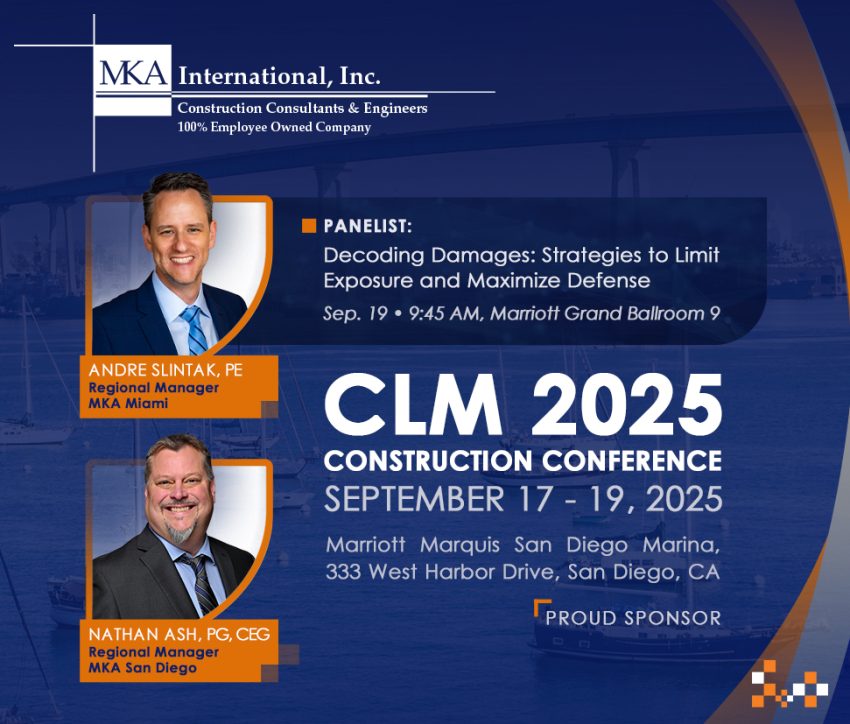 MKA Sponsoring and Attending CLM Construction Conference 2025 in San ...